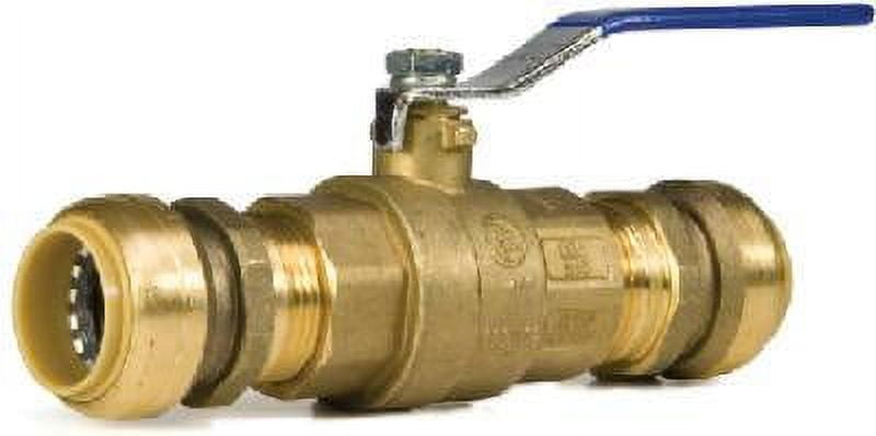 Mueller 107-065HC ProLine Push-Fit Full Port Ball Valve, 1"x1", Forged ...