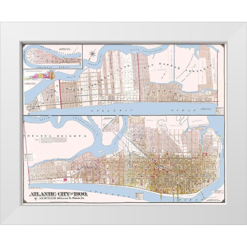 Mueller 14x12 White Modern Wood Framed Museum Art Print Titled ...