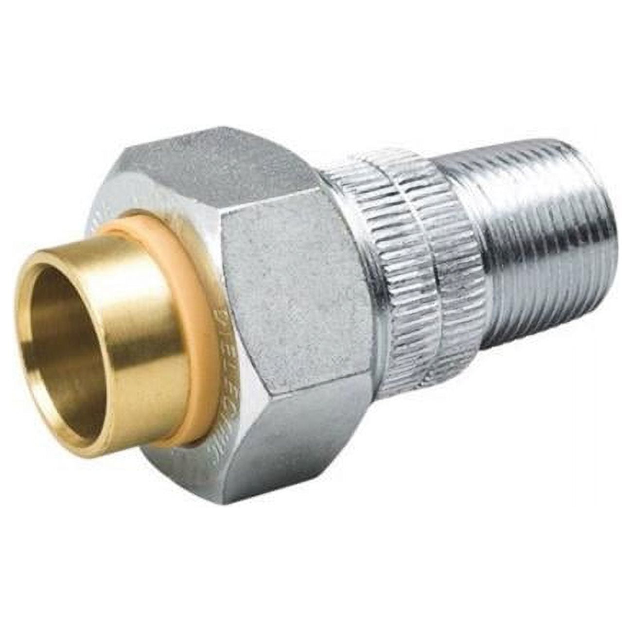 Mueller 3/4 in. MIP X 1/2 in. D Sweat Galvanized Brass/Copper/Steel ...