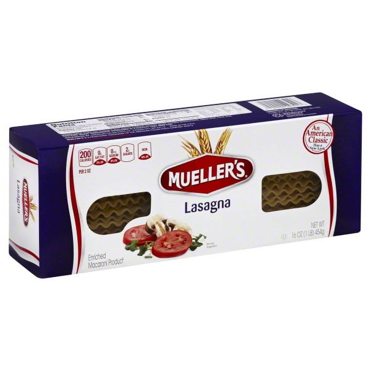 Mueller's Quick Cooking, Healthy Vegan Lasagna Pasta, Low Sodium ...