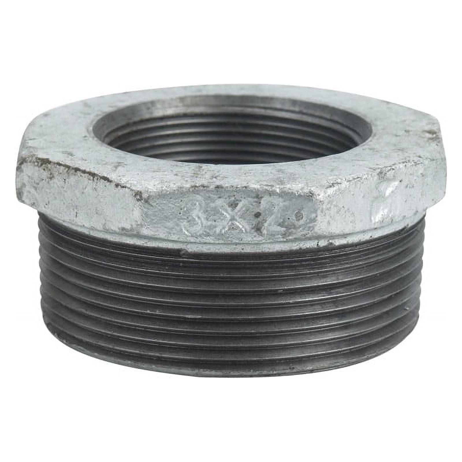Mueller 511-908BC Galvanized Pipe Reducing Hexagonal Bushing, 3" x 2 ...