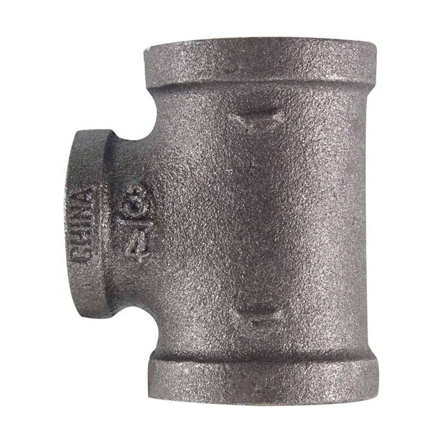 Mueller 520-754BG Malleable Iron Reducing Tee 1" X 1" X 3/4" Fip- Black ...