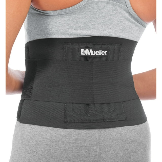 Mueller Adjustable Back Brace, Black, One Size Fits Most - Walmart.com