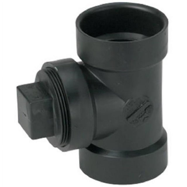 Mueller Industries 02997H ABS & DWV Clean Out Tee- Hub x Hub x Female ...