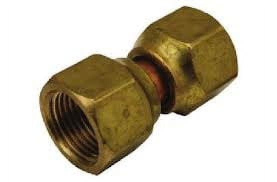 Mueller Industries US4-6 Brass Swivel Union Connector - 38 in. Flare x ...