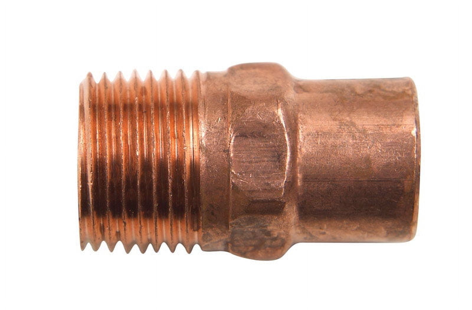 Mueller Industries W 61125 .37 in. Copper Male Pipe Thread Adapter ...