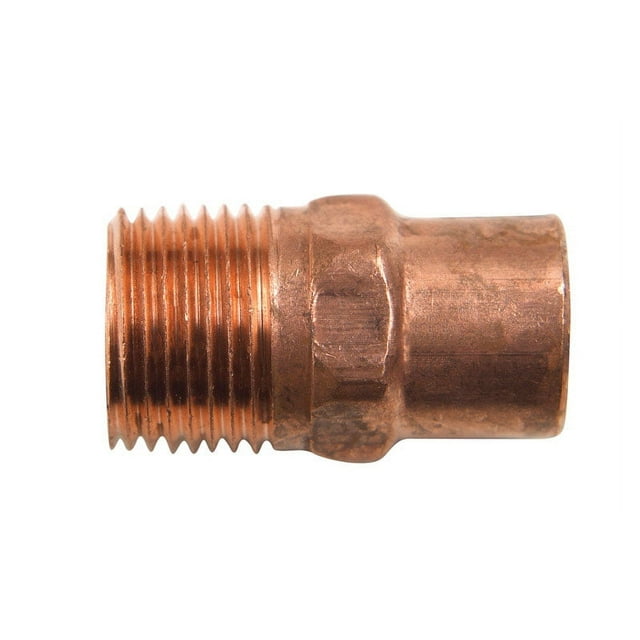 Mueller Industries W 61125 .37 in. Copper Male Pipe Thread Adapter ...
