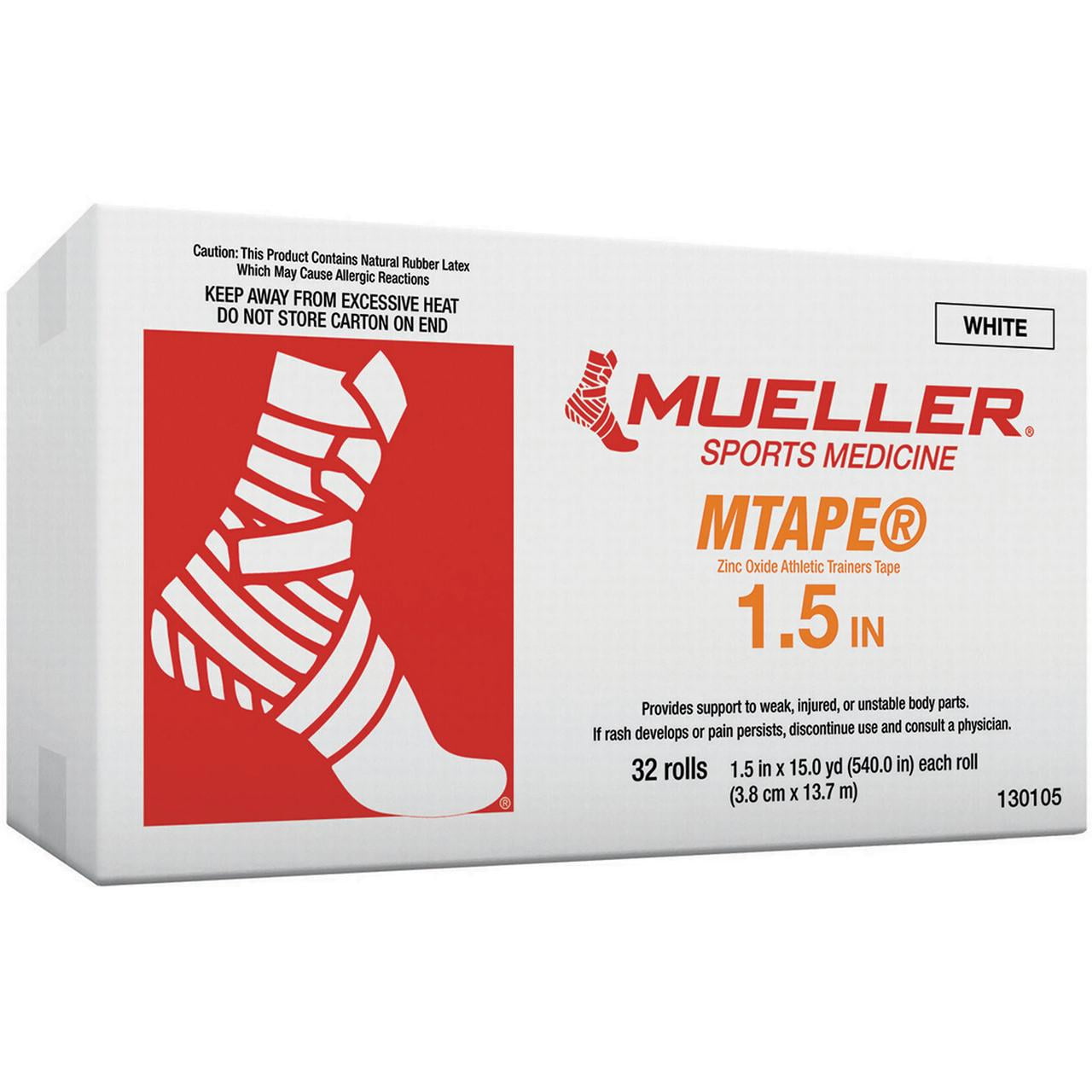 Mueller Sports Medicine, Athletic Tape, 32 Rolls, White - Walmart.com