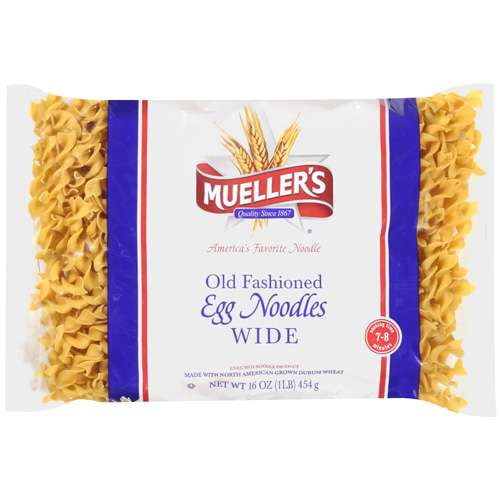 Mueller Old Fashion Wide Egg Noodle 16oz - Walmart.com