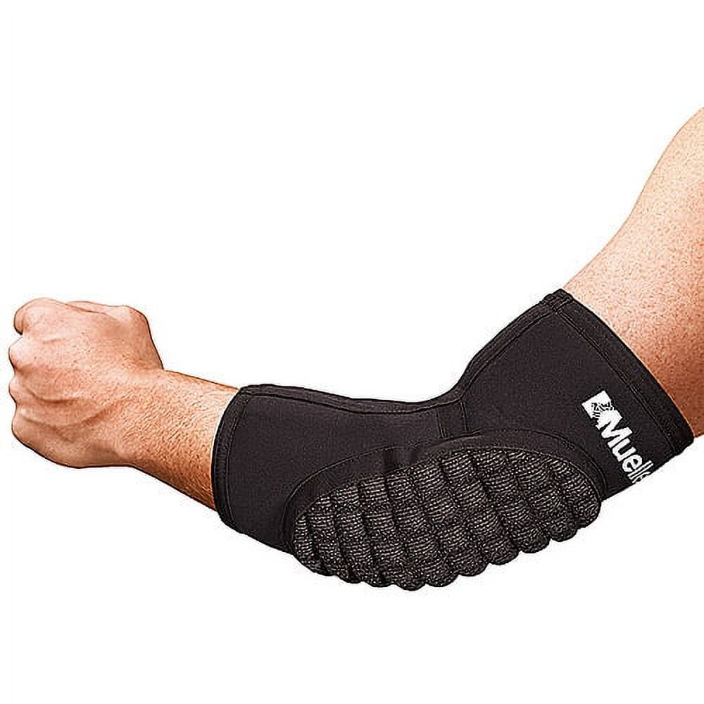 Mueller Pro Level Elbow Pad w/Waffled Kevlar, Black - Medium - Walmart.com