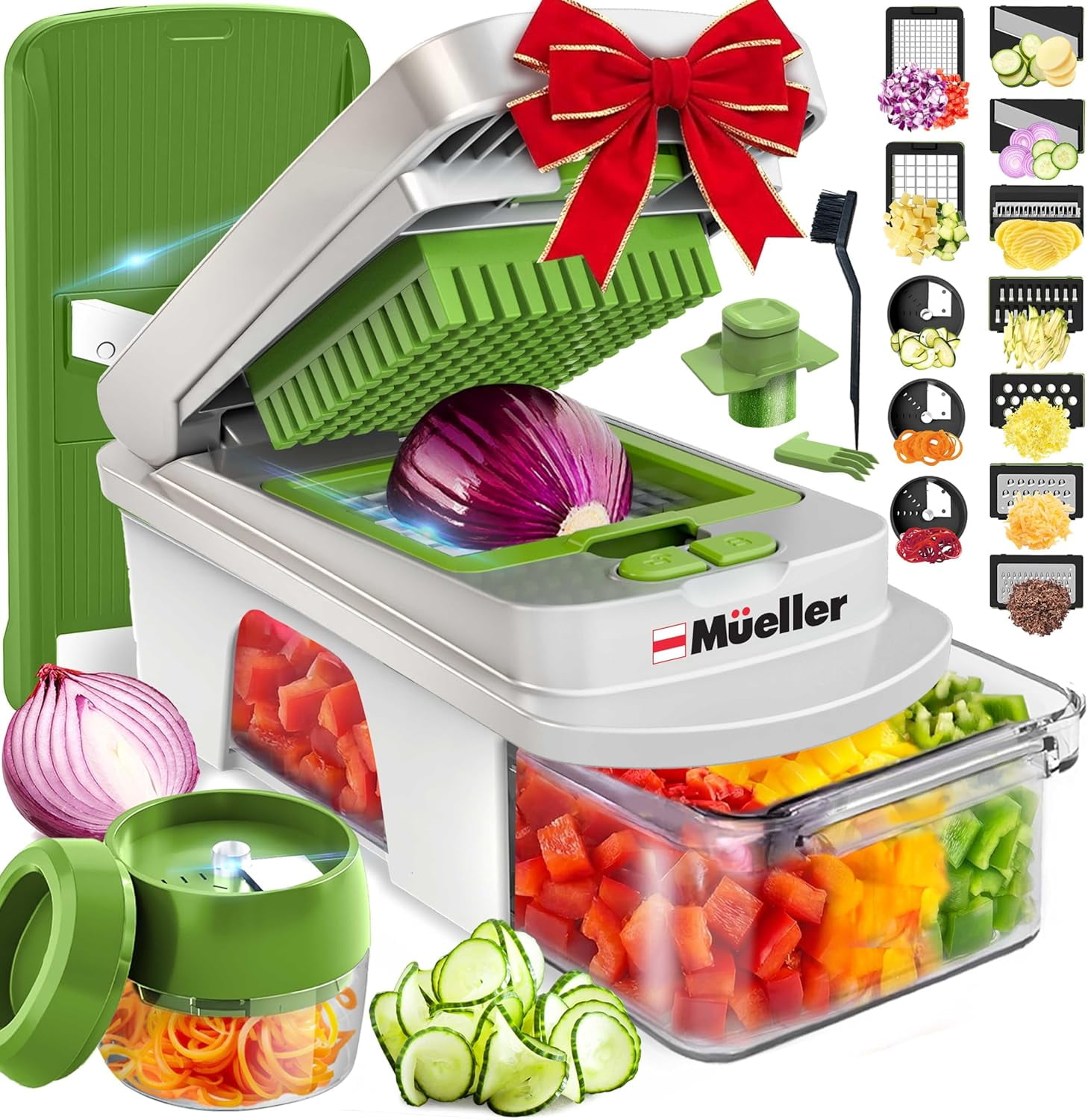 Mueller Pro-Series All-in-One, 12 Blade Slicer for Kitchen, Food ...
