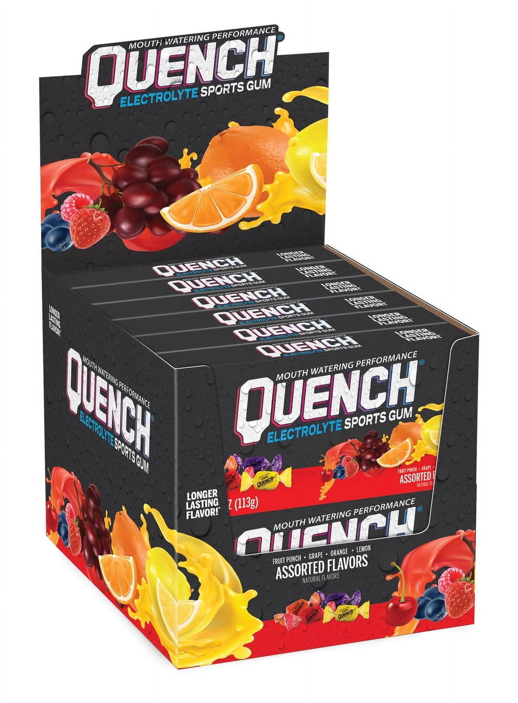 Mueller Quench Gum Variety Box Display Pack of 12 Boxes with ...
