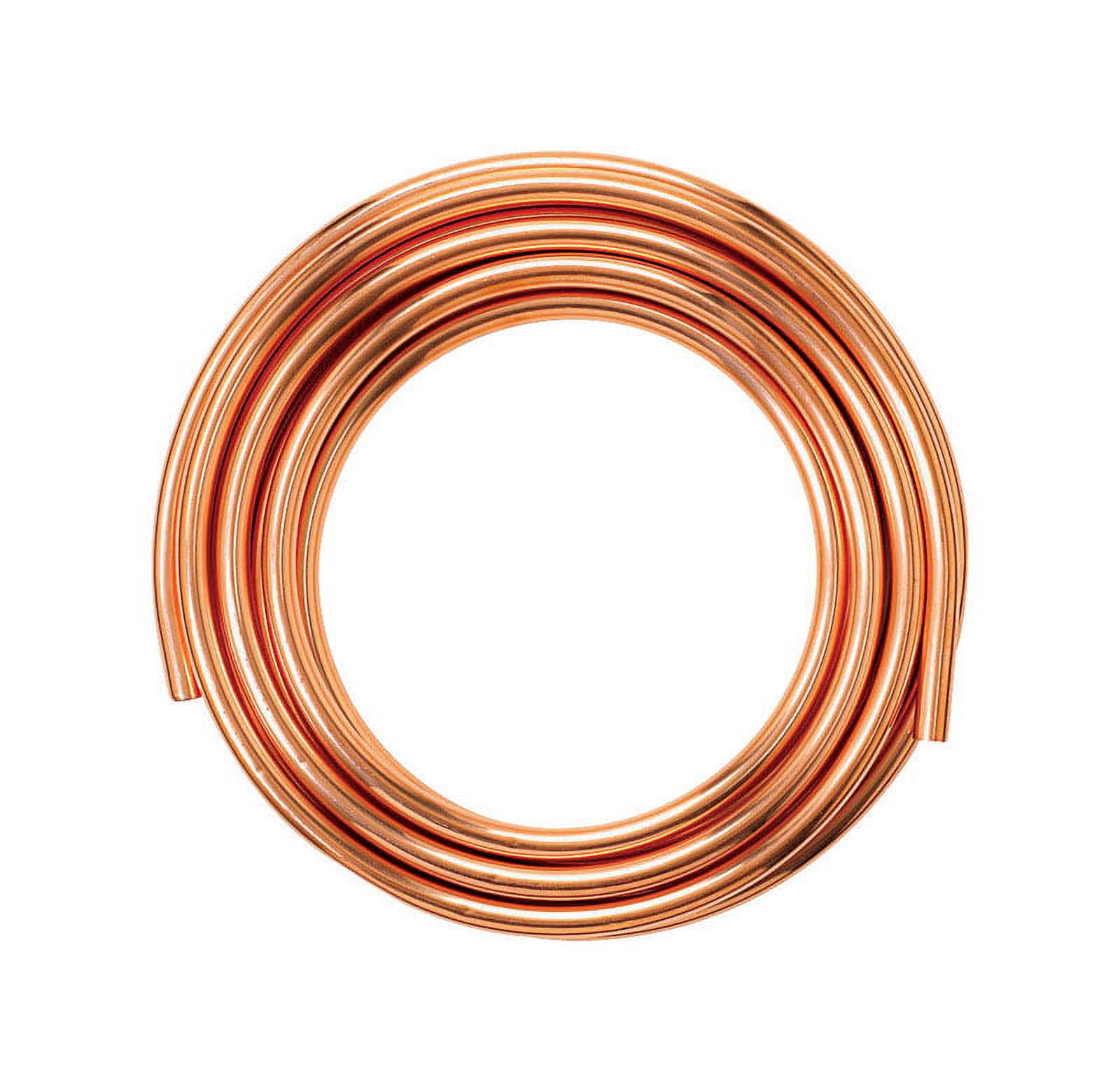 Mueller RC5810 Refrigeration Short Coil Tubing, 5/8 in, 10 ft L, Copper - Walmart.com