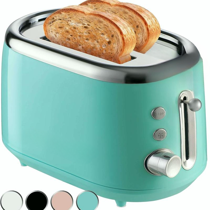 Mueller Retro Toaster 2-Slice with 7 Browning Shade Levels or Electric ...
