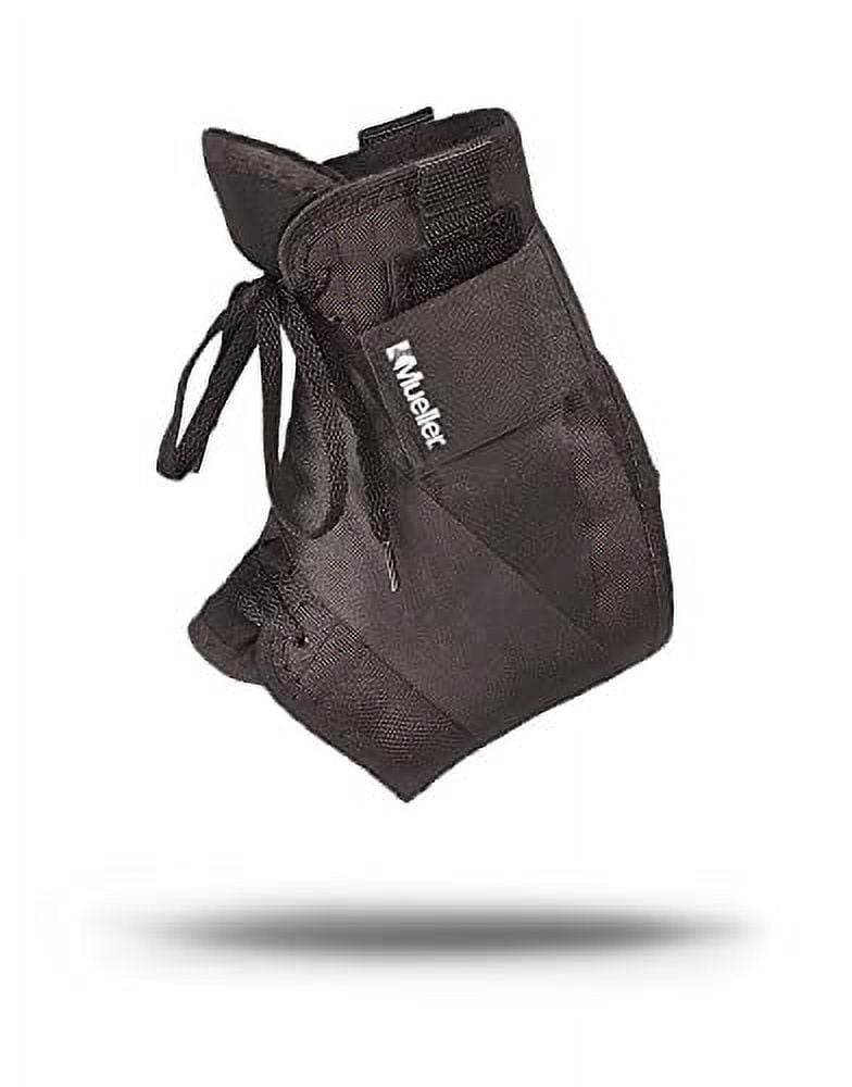 Mueller Soft Ankle Brace with Straps, Black, Small, Women's 8-10, Men's ...