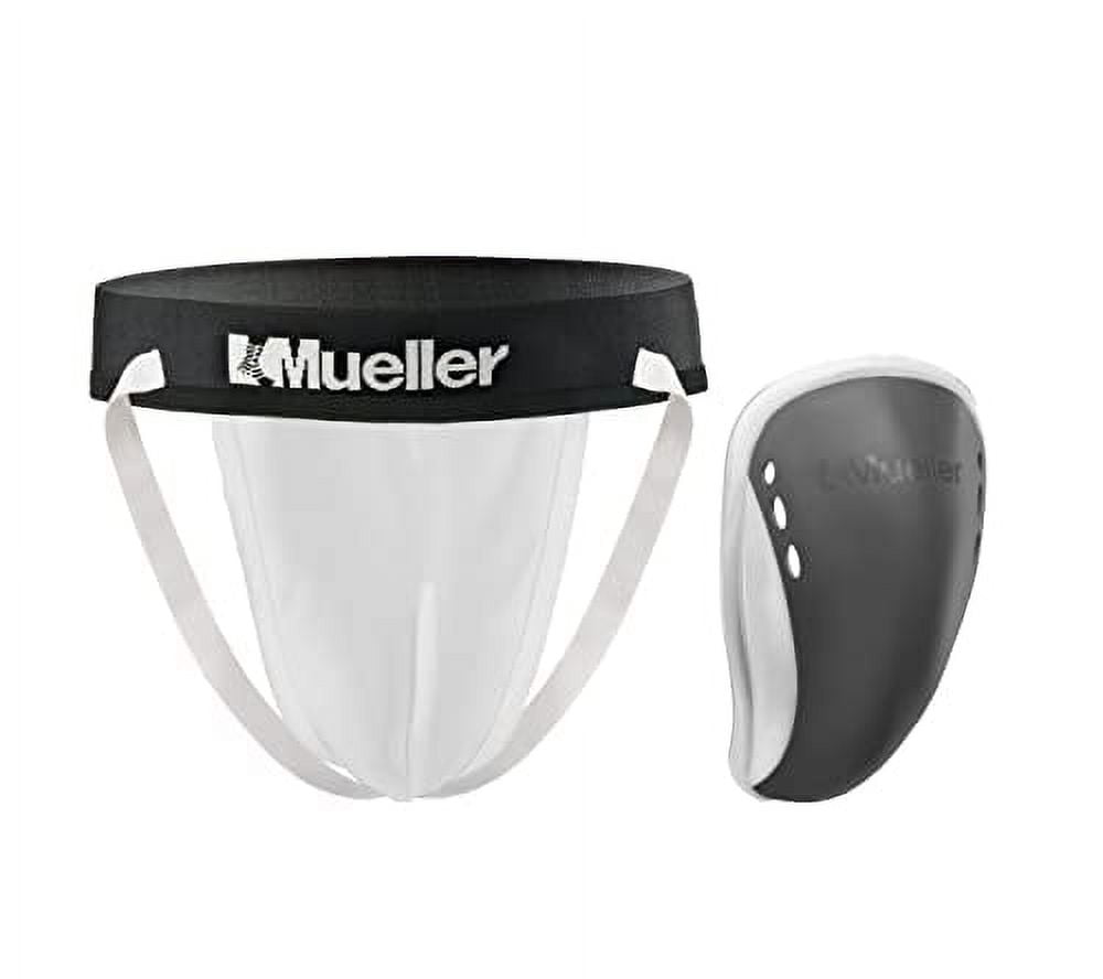 Mueller Sports Medicine Mueller Adult Athletic Supporter with Flex Shield Cup, Medium, White ...