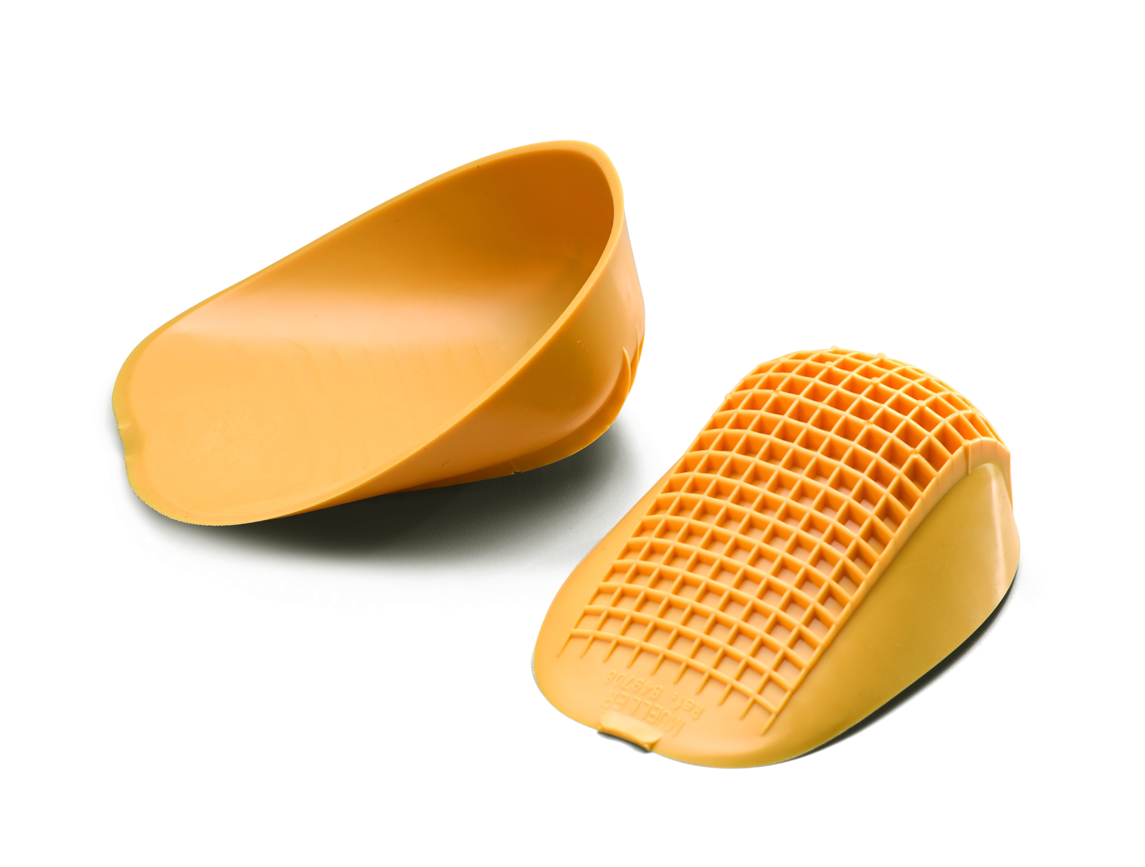Mueller Standard Style Heel Cups, Pair, Gold, Regular (up to 175lbs ...