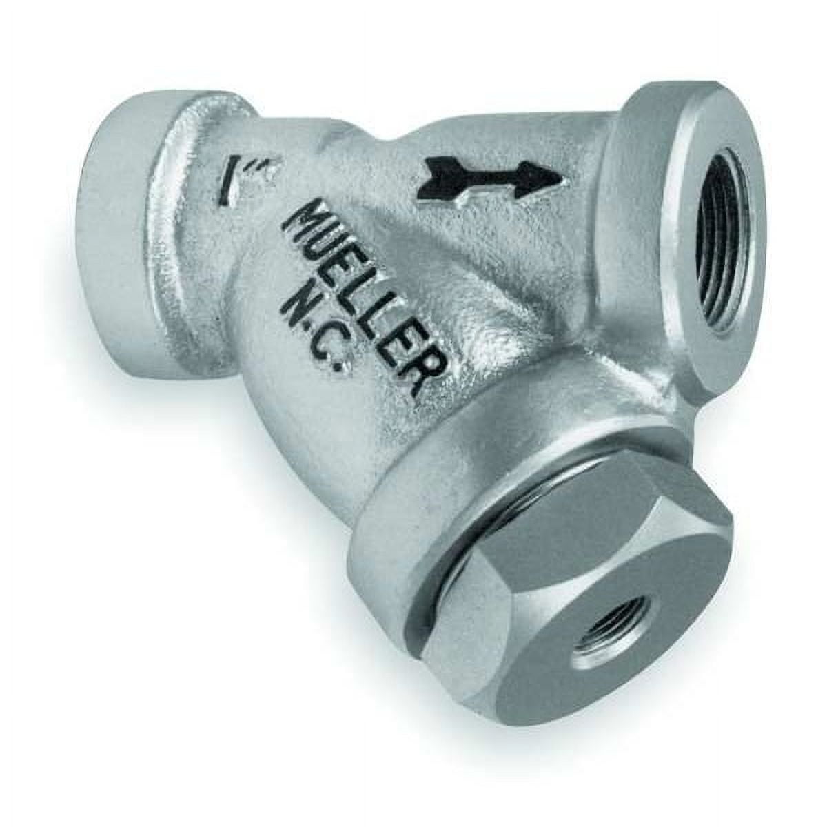 Mueller Steam Specialty Y Strainer,4 1/2" H,0.062" Perf 1/2 581 CS ...