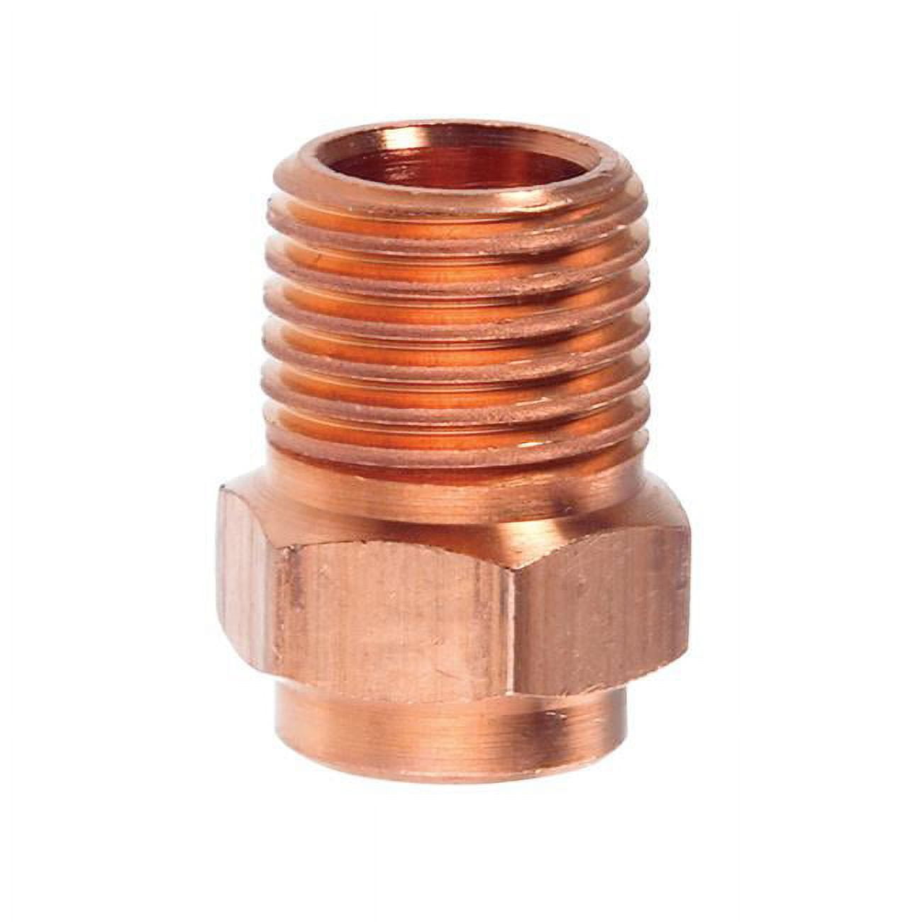 Mueller Streamline 0.5 in. Sweat T x 0.5 in. Male Copper Male Adapter ...