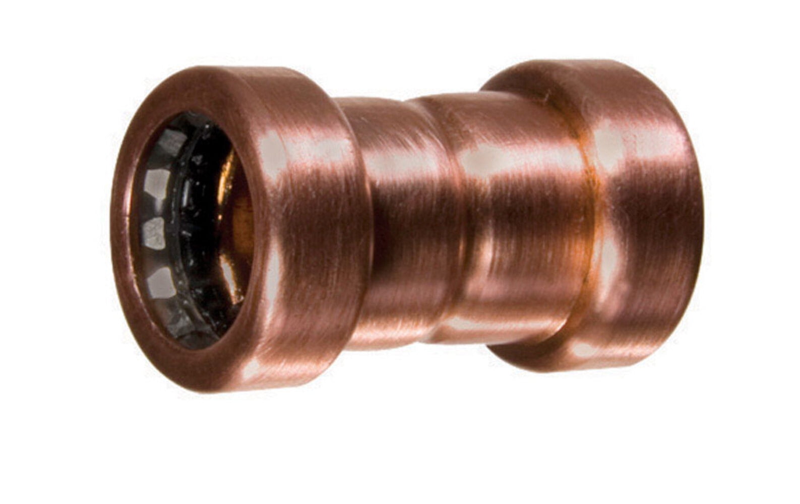 B&K LLC Coupling With Stop, Push Fit, 1/2 x 1/2-In. Copper 650-003HC ...