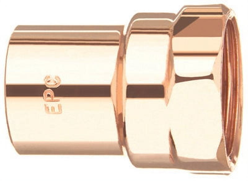 Mueller W01246P10 Streamline Wrot Copper Female Adapter, 3/4", 10-Pack ...