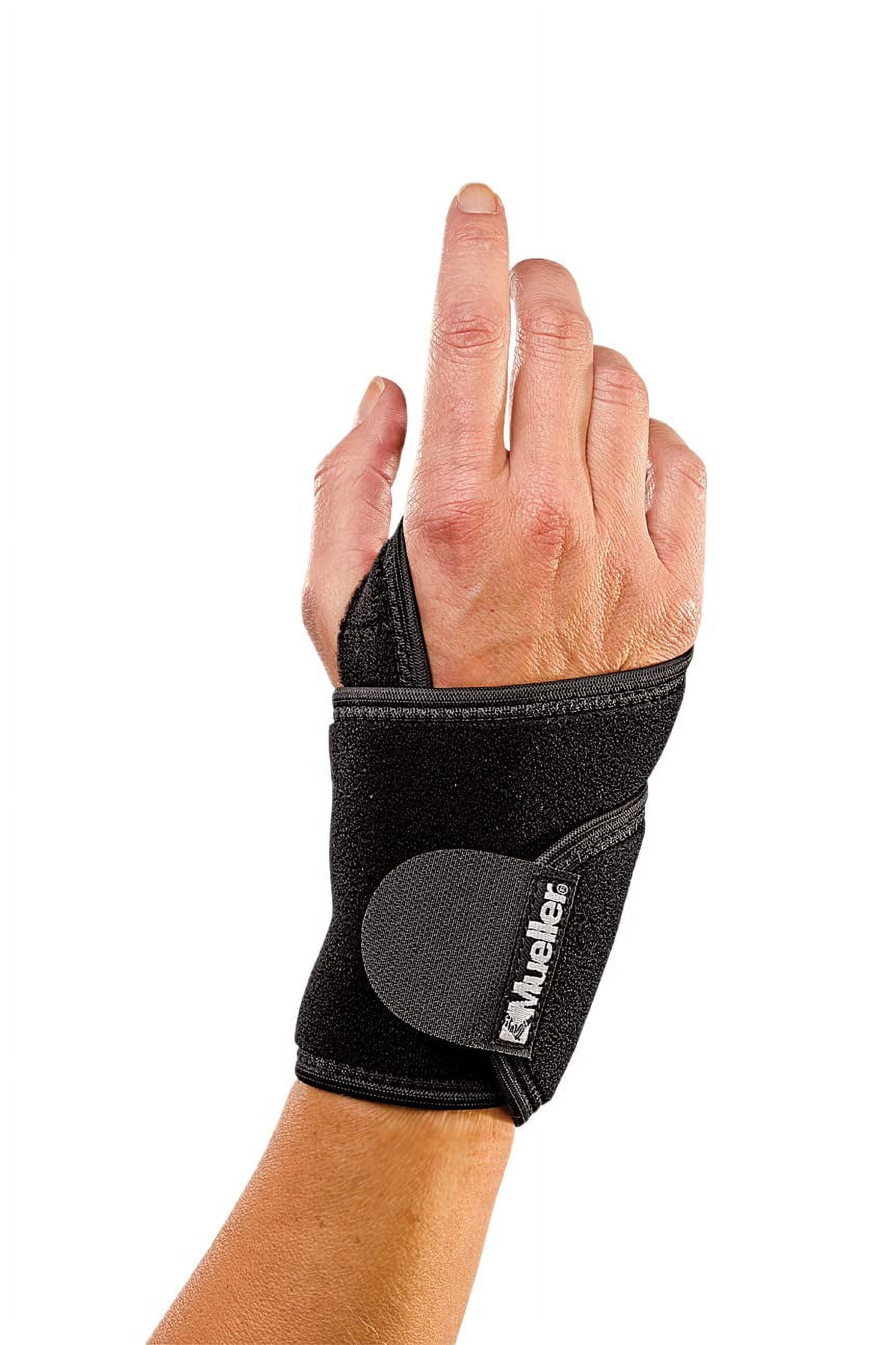 Mueller Wrist Support Wrap, Black, One Size - Walmart.com