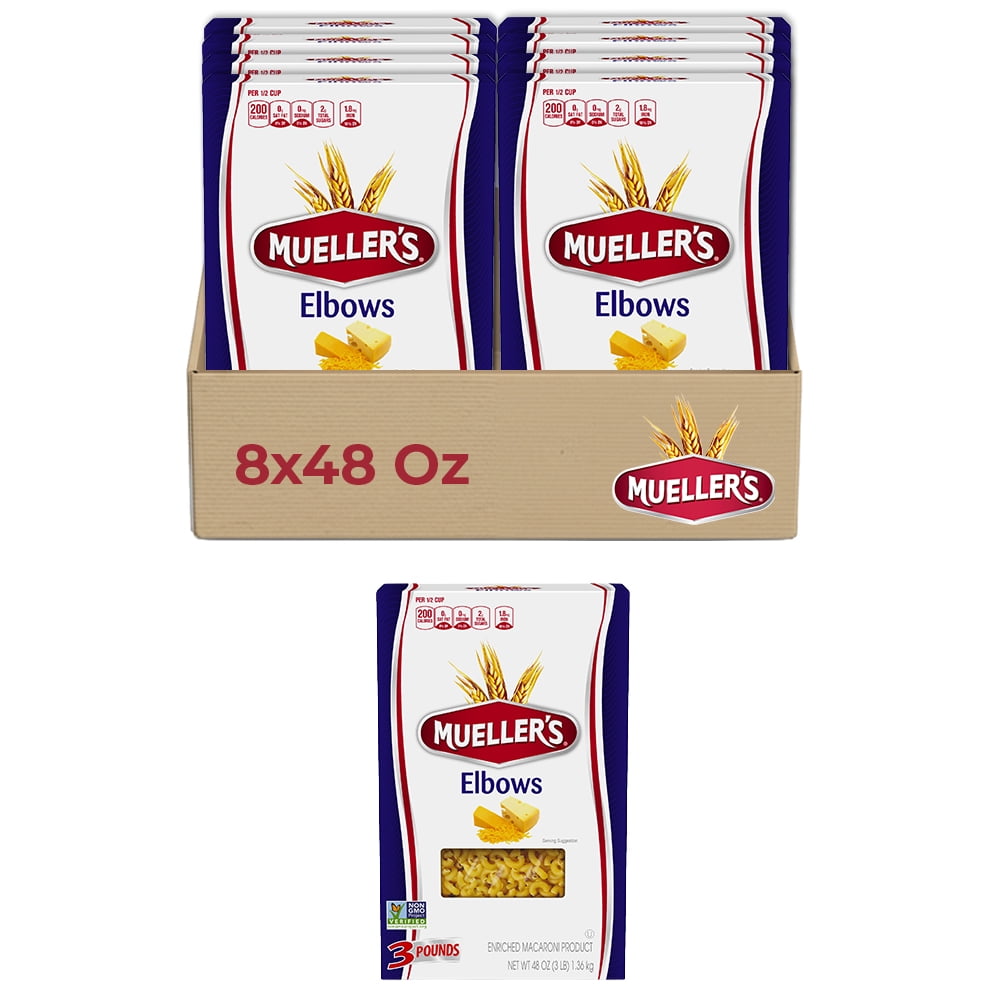 Mueller’s Elbow Macaroni (8-Pack, 48 oz Each) – A bulk-sized classic ...