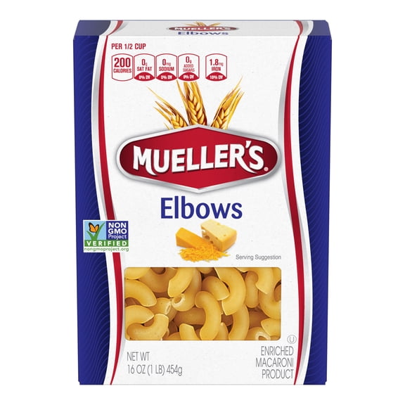 Great Value Elbows Pasta 16 oz box for macaroni salads casseroles and ...