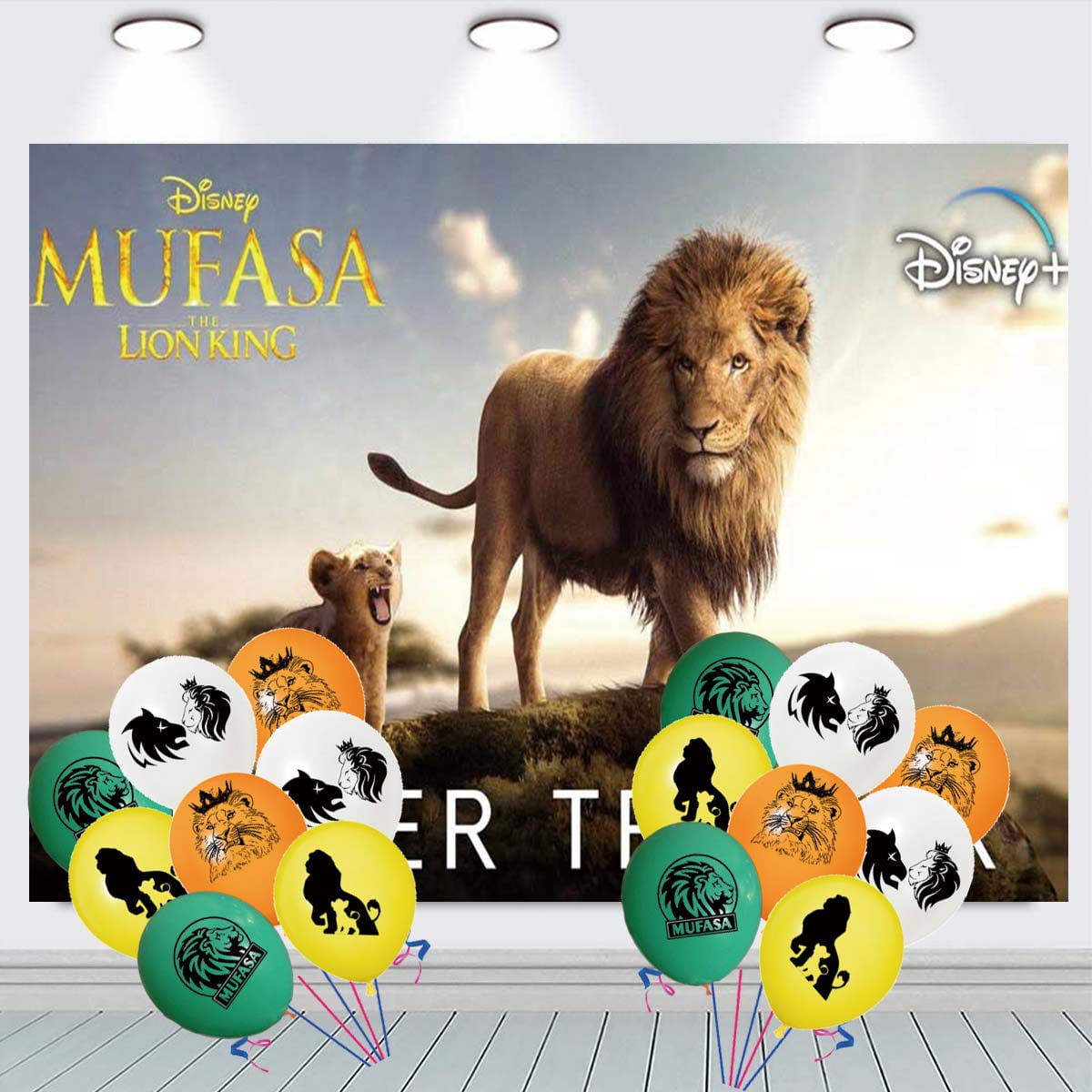 Mufasa Party Decorations Backdrop Banner Balloons Taspestry Wall Decor ...