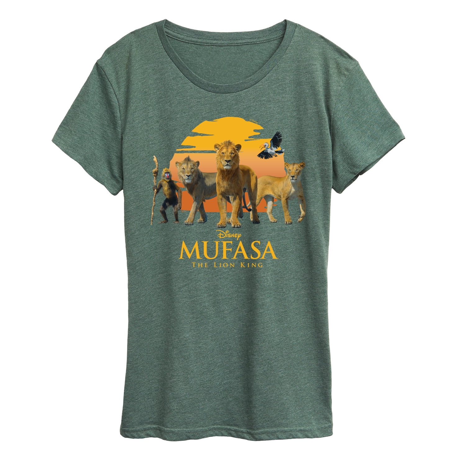 Mufasa - Sun Group - Women's Short Sleeve Graphic T-Shirt - Walmart.com