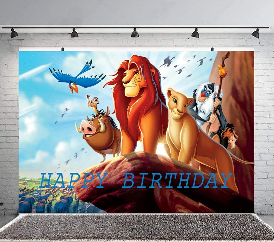 Mufasa The Lion King Backdrop Banner Party Supplies Poster Movie Theme ...
