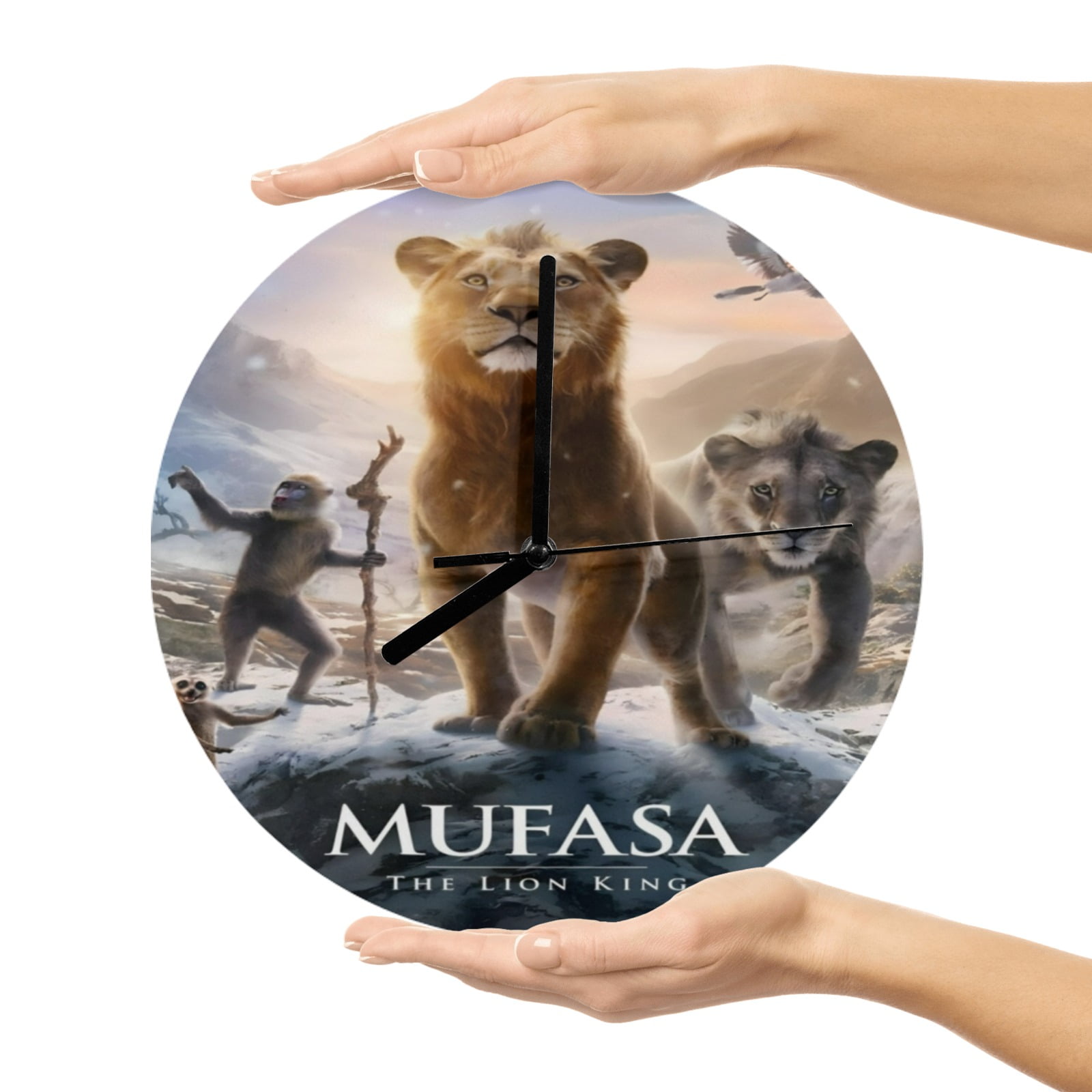 Mufasa: The Lion King MDF Wall Clock（11.6"） - Walmart.com