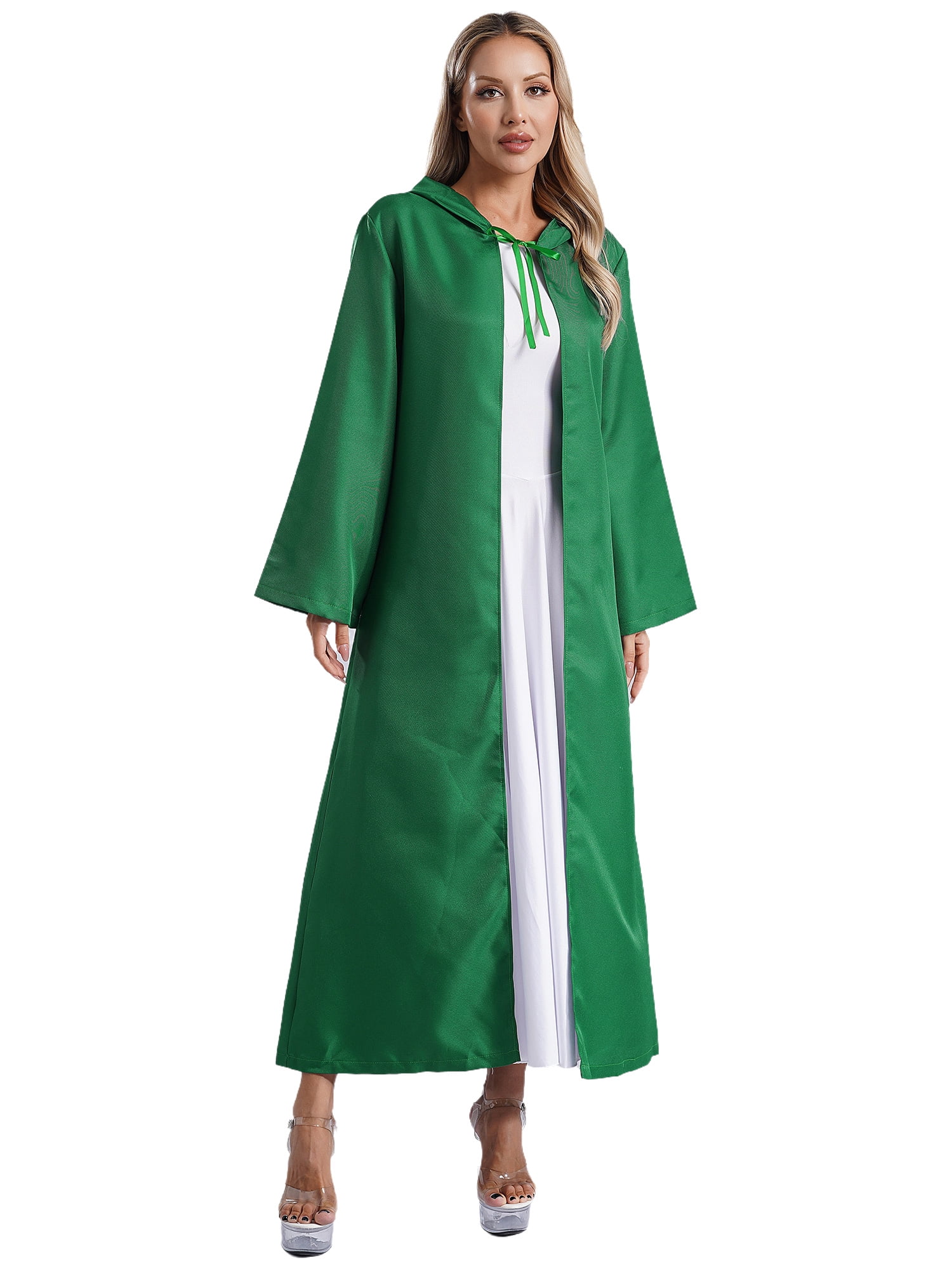 Mufeng Hooded Cloak for Women Maxi Cloak Renaissance Medieval Hooded Cloak Halloween Cosplay ...
