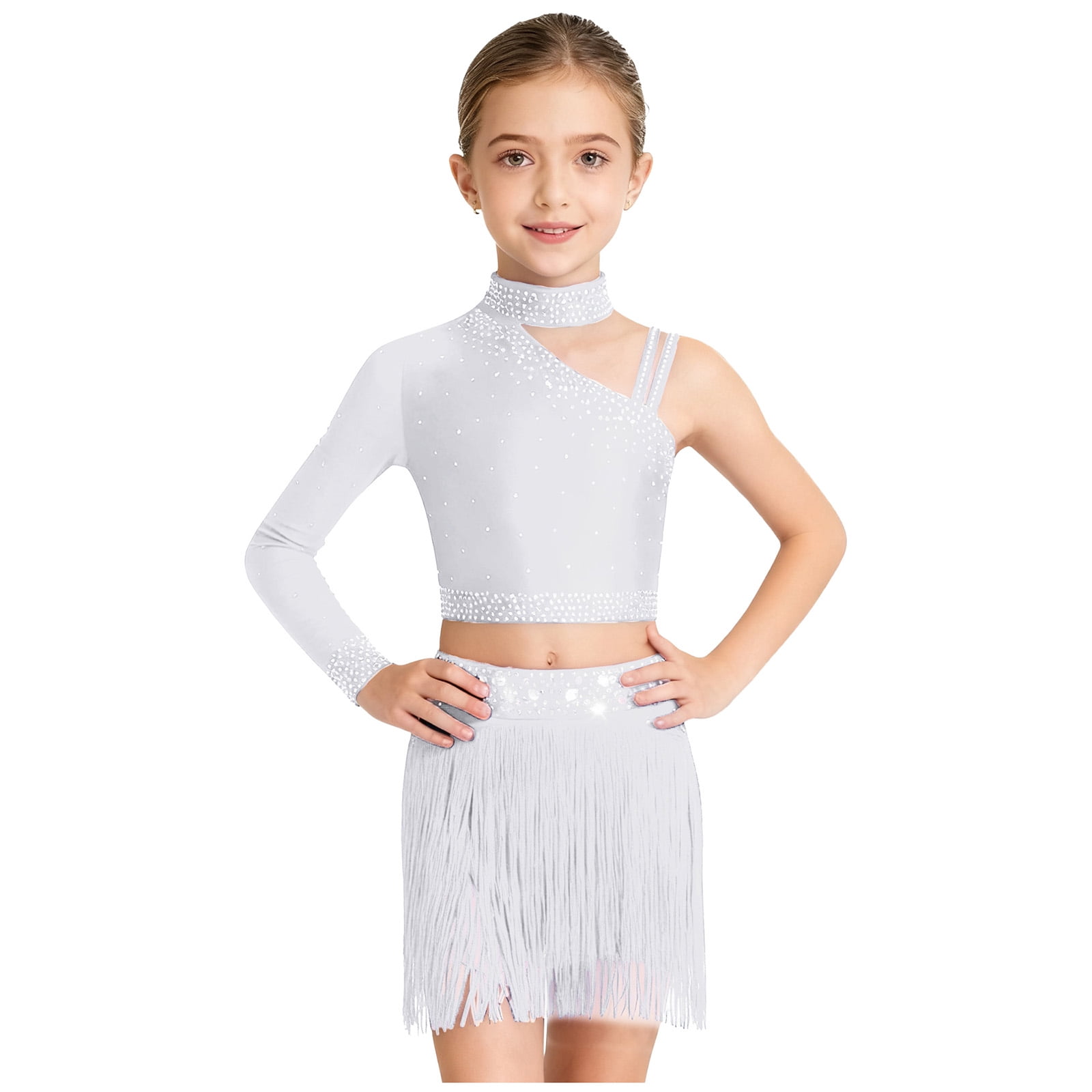 Mufeng Kids Girls Sparkly Disco Jazz Latin Hip Hop Ballet Lyrical Dance ...