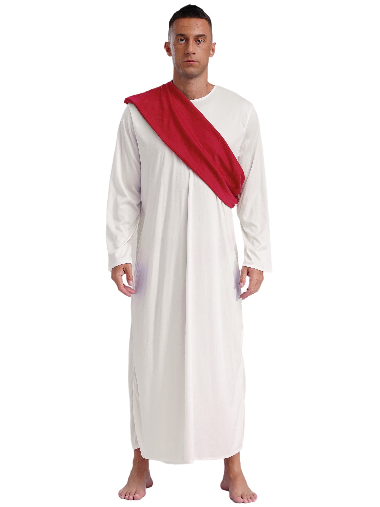 Mufeng Men's Toga Costume Adult Ancient Greek Prince Cosplay Costume ...