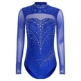 Mufeng Turtleneck Gymnastics Leotard Long Sleeves Dance Fitness Figure ...