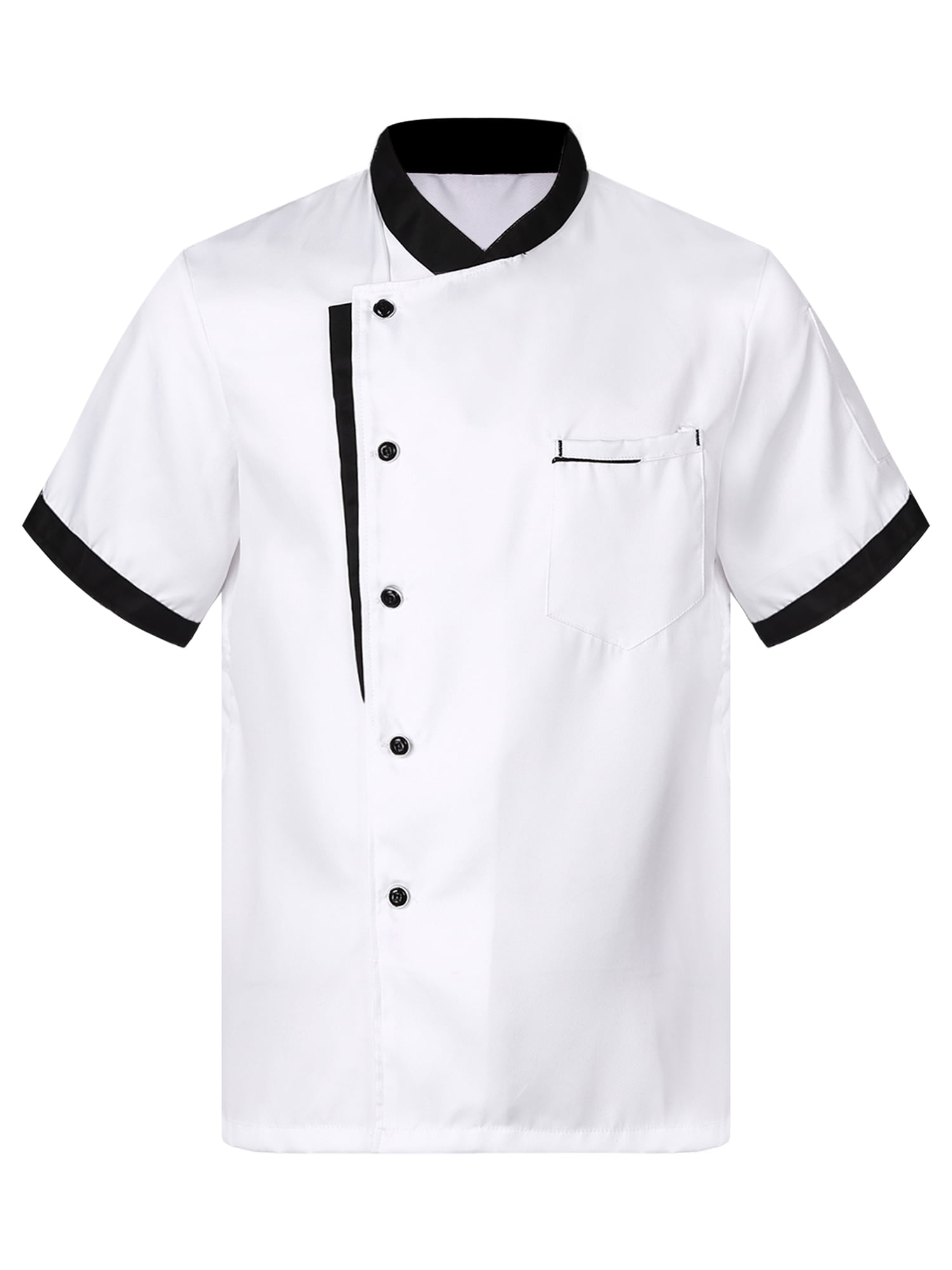 Mufeng Unisex Chef Jacket With Hat Outfits Cooker Cap Hotel Kitchen ...