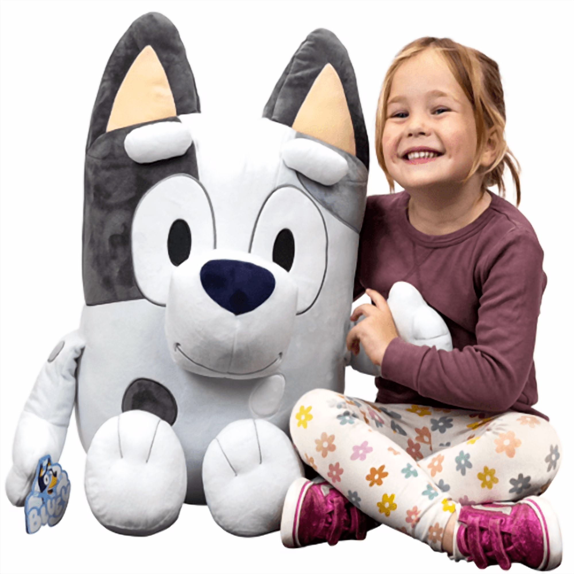 Muffin Bluey Life My Size Jumbo Plush Super Soft Toy 30" - Walmart.com