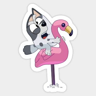Muffin Flamingo Sticker Bluey Stickers For Kids, Bluey Stickers Party ...