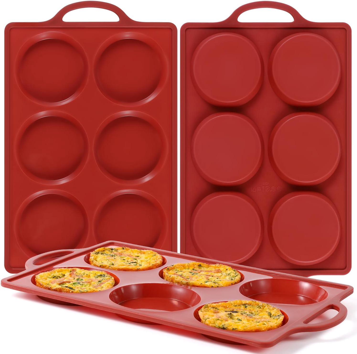 Muffin Pan, 4 Inch Frame Round Egg Baking Pan for Oven English Muffins ...