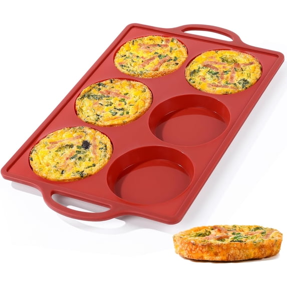 Muffin Pan Non ,4 Inch Frame Round Egg Baking Pan for Oven English ...
