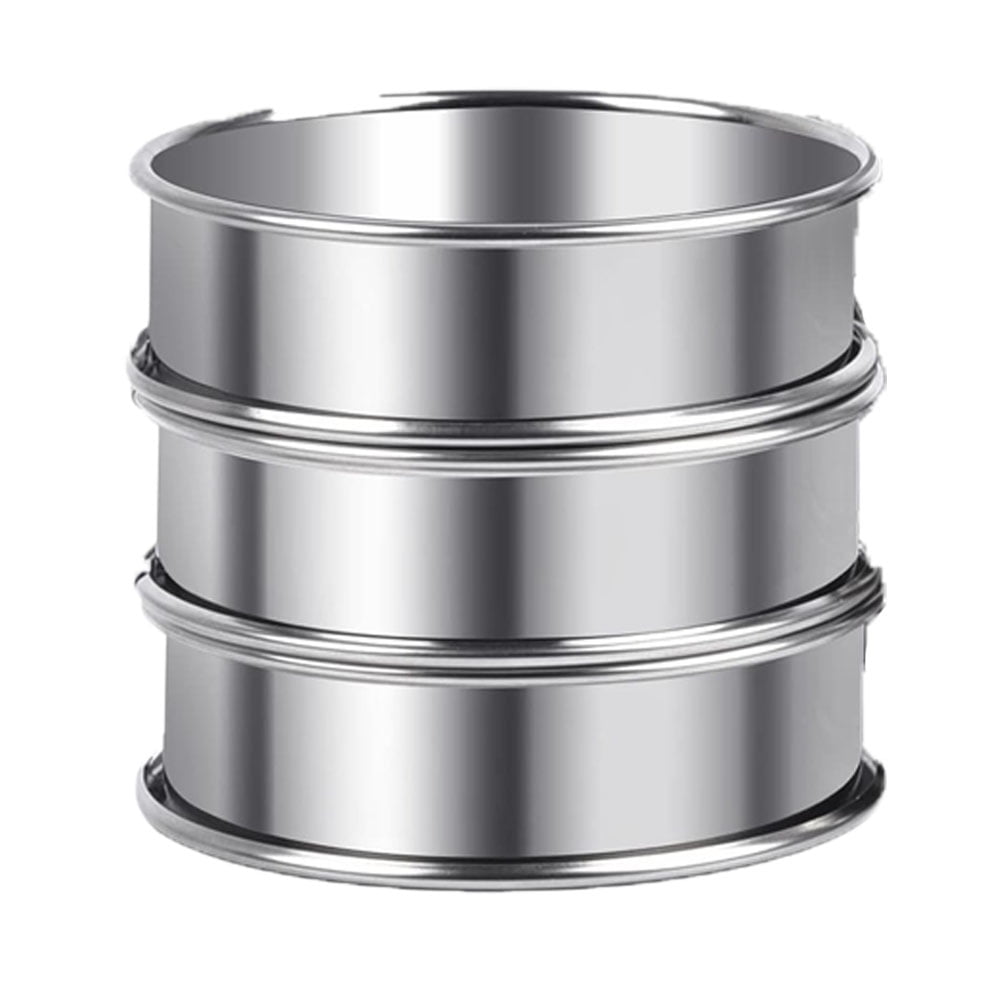 Muffin Rings, 3Pcs/6Pcs Double Rolled Stainless Steel Crumpet Tart ...