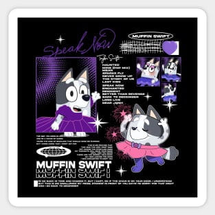Muffin Sing Speak Now Sticker Bluey Stickers For Kids, Bluey Stickers ...