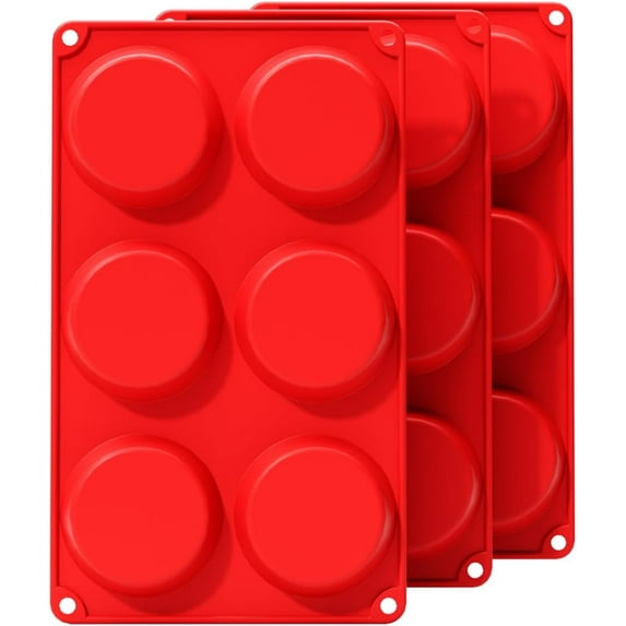 Muffin Top Pan, 3 Packs egg molds for breakfast sandwiches, 3 Inch ...