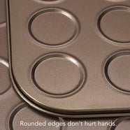 Yorkshire Pudding Pan Set of 2, 4-Cup Nonstick Muffin Top Pan, Shallow ...