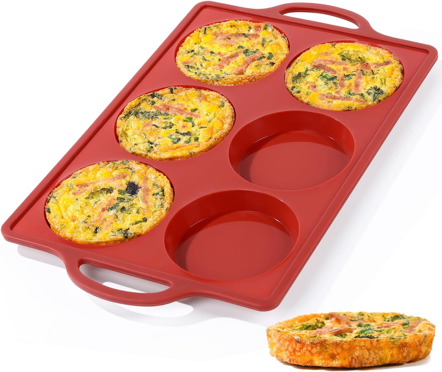 Muffin Top Pan Non Stick,4 Inch Metal Frame Round Egg Baking Pan for ...
