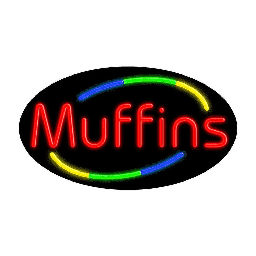 Muffins-Glass Neon Sign Made in USA - Walmart.com