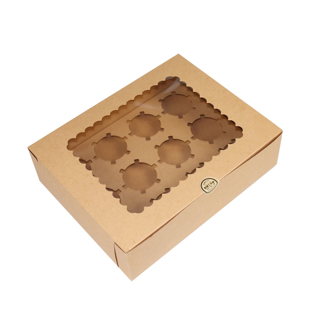 Muffins Window Box Cupcakes Display Container Chocolate Macaron Cookie ...