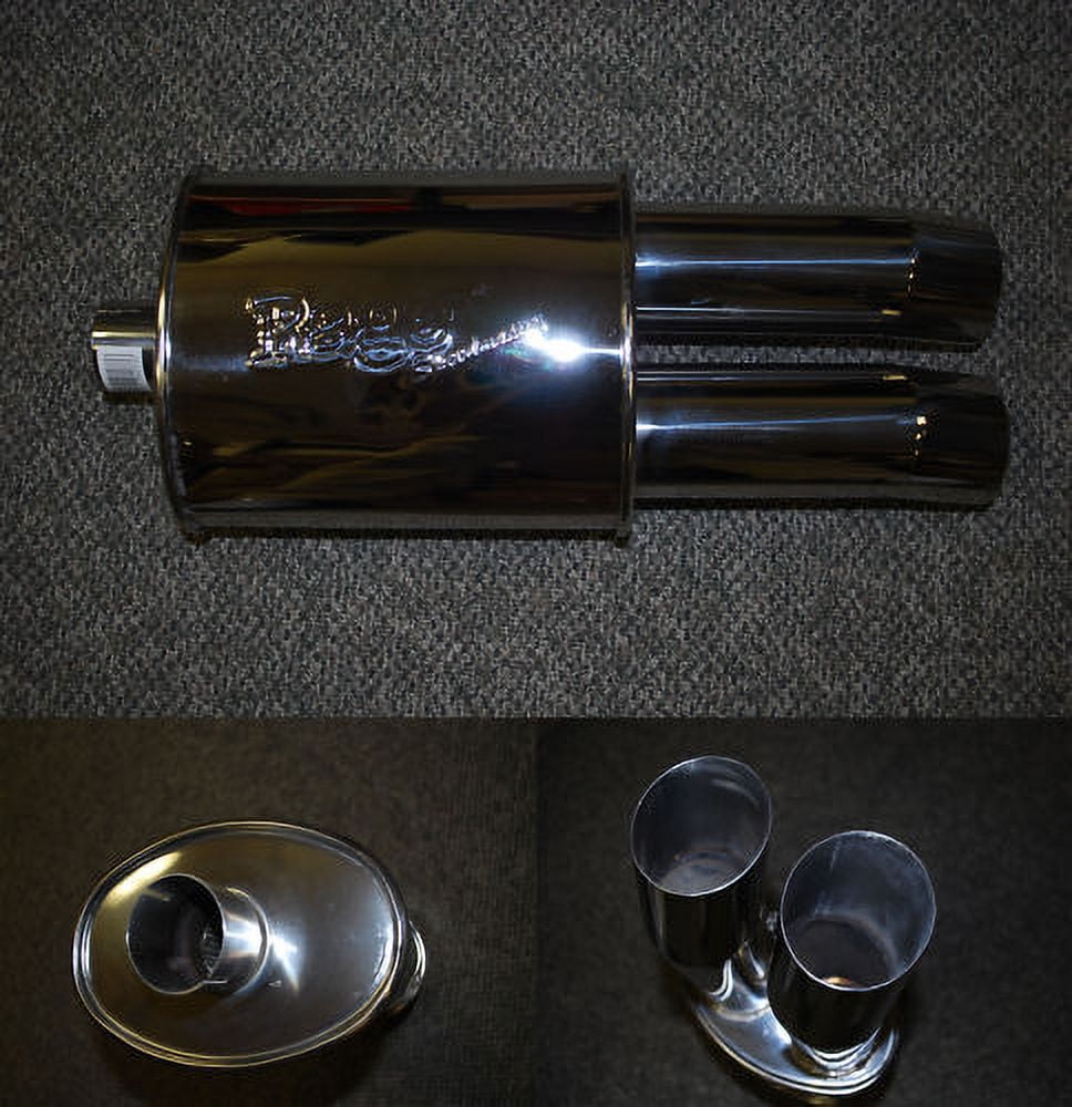 Muffler 2" Inlet tip 3" Stainless Muffler 2" Inlet tip 3" Stainless ...