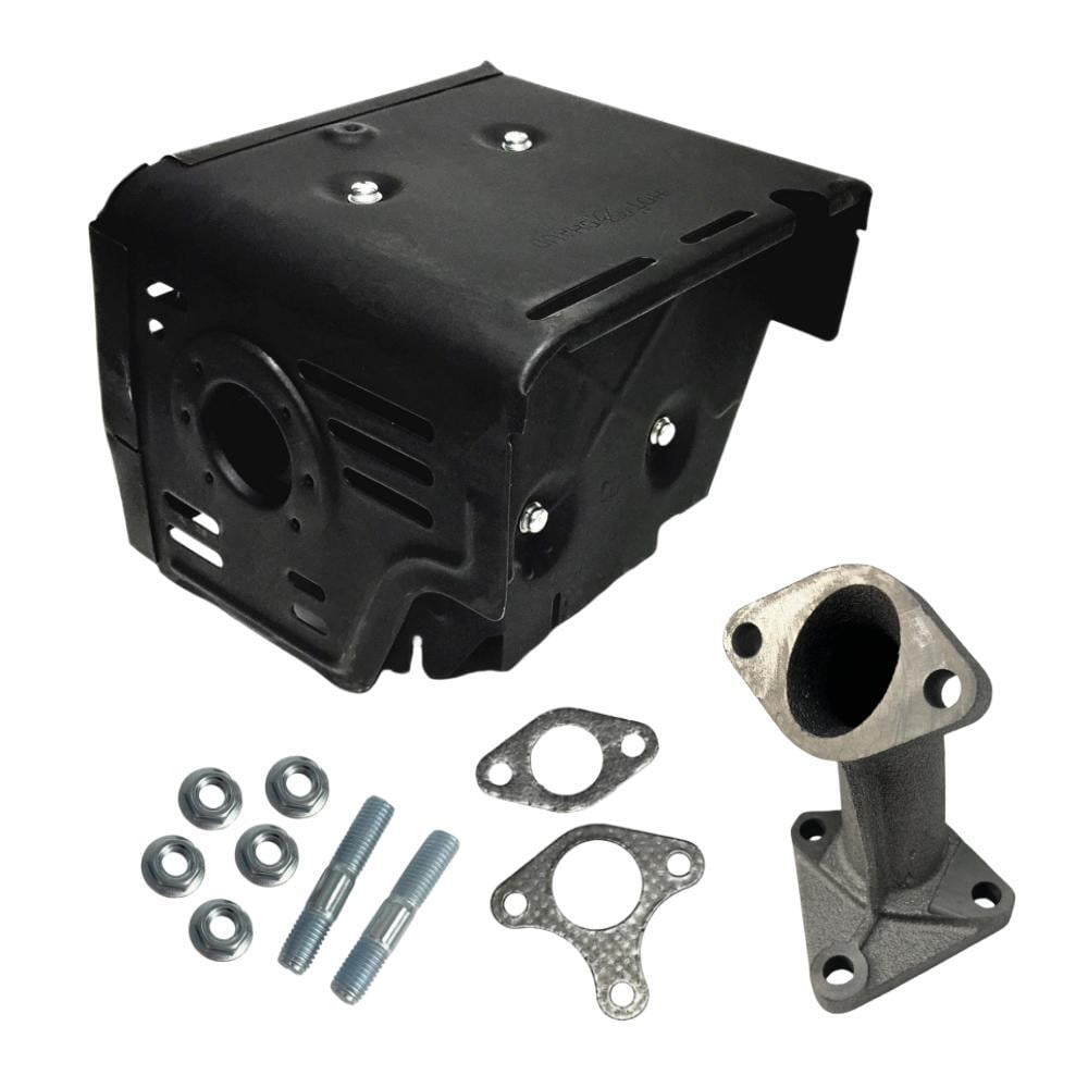 Muffler and 45-Degree Manifold with Bolts & Gaskets for Predator 13HP ...